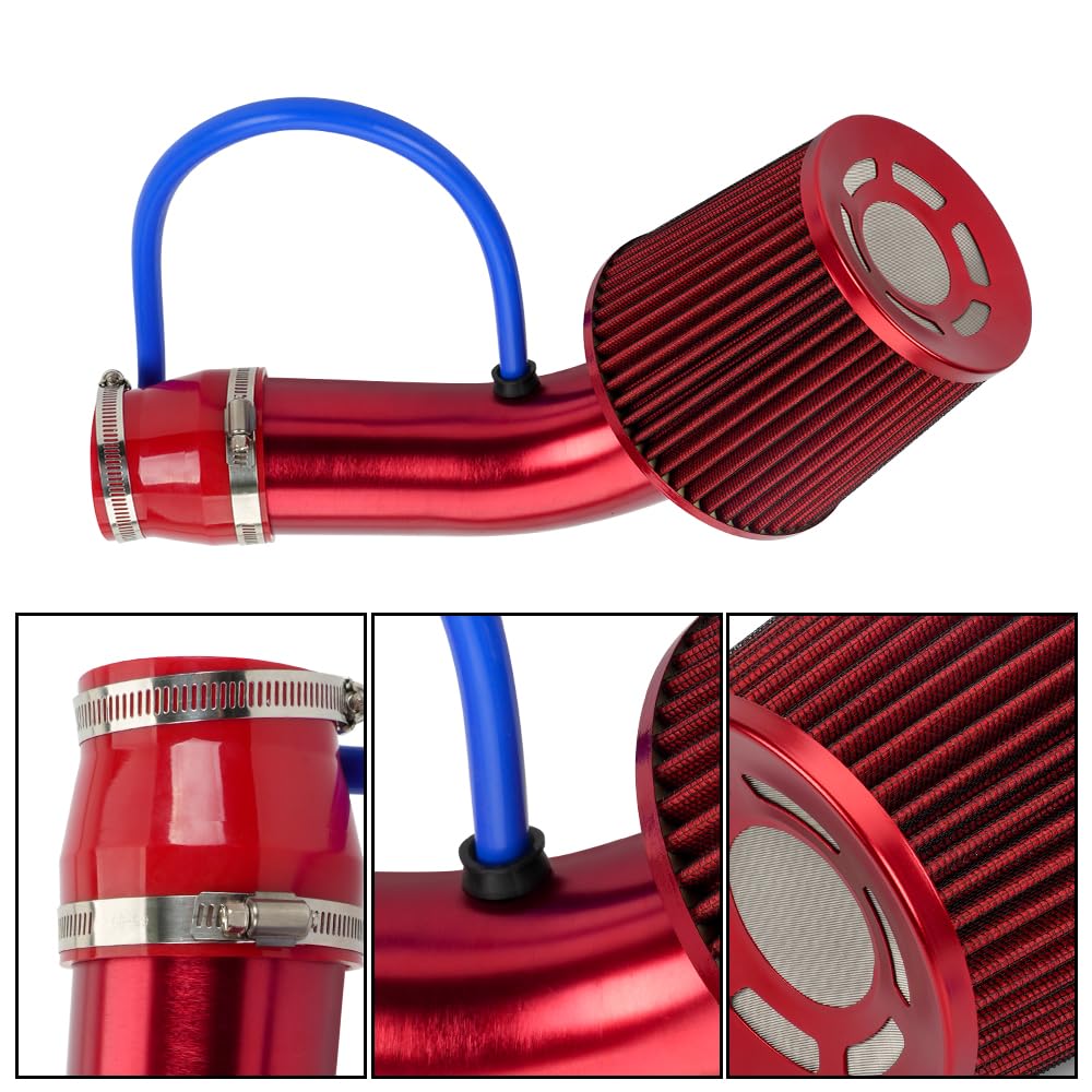Snapklik.com : BARTOO 3 Cold Air Intake Kit Aluminum Automotive Cold ...