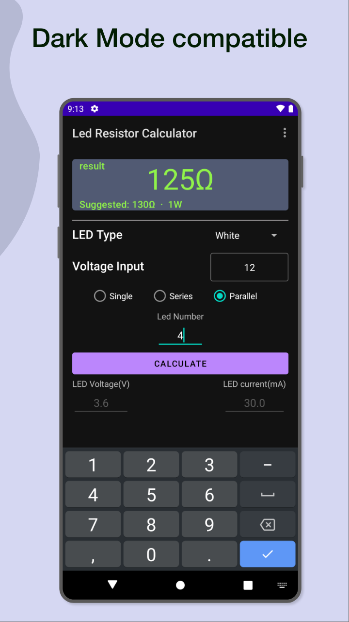 LED Resistor Calculator - App on Amazon Appstore