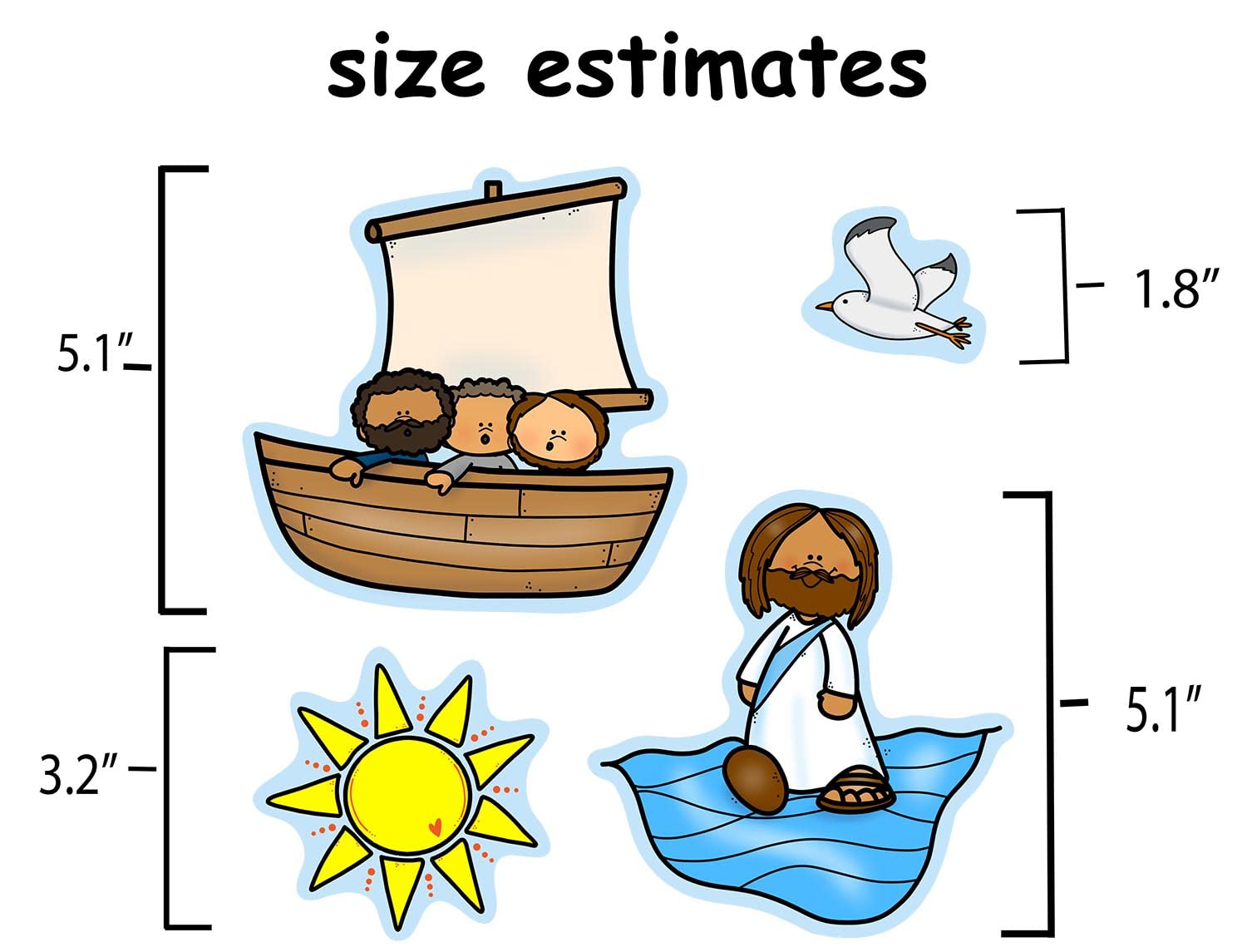 Jesus Walking On Water Clip Art