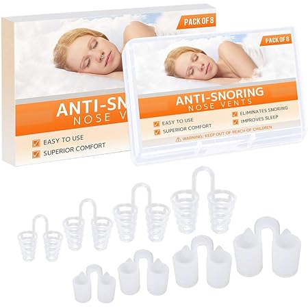 Amazon.com: Nose Vents by Snore Bastion -12 Nasal Cones - Nasal ...