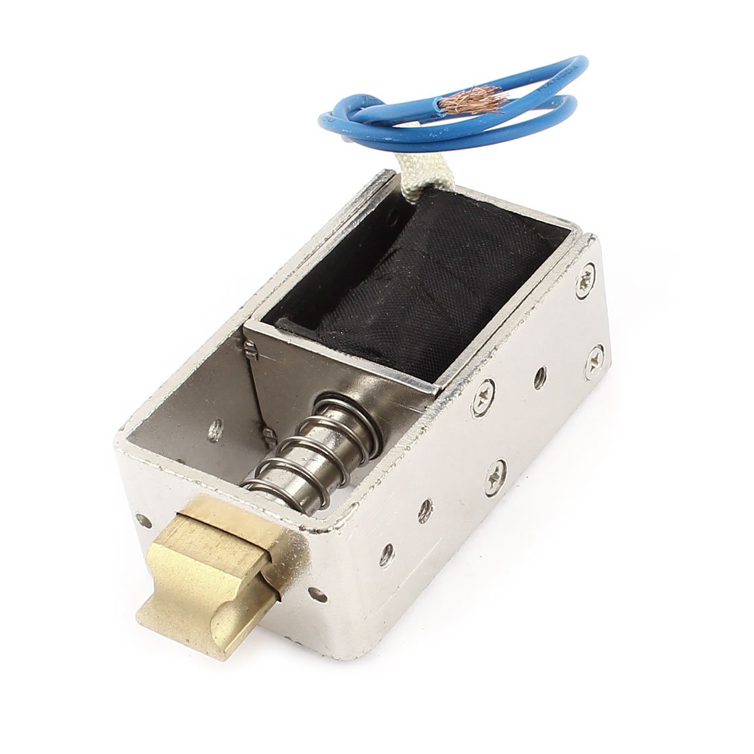 Generic DC 24V 1A Spring Loaded Door Locking Solenoid, Electromagnet 10 ...