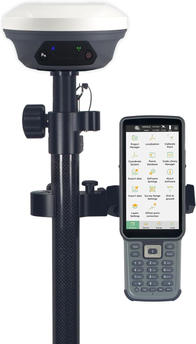 Amazon.com: E1 GNSS IMU RTK GPS Surveying Equipment Rover Receiver Rtk Gnss Handheld Collector ...