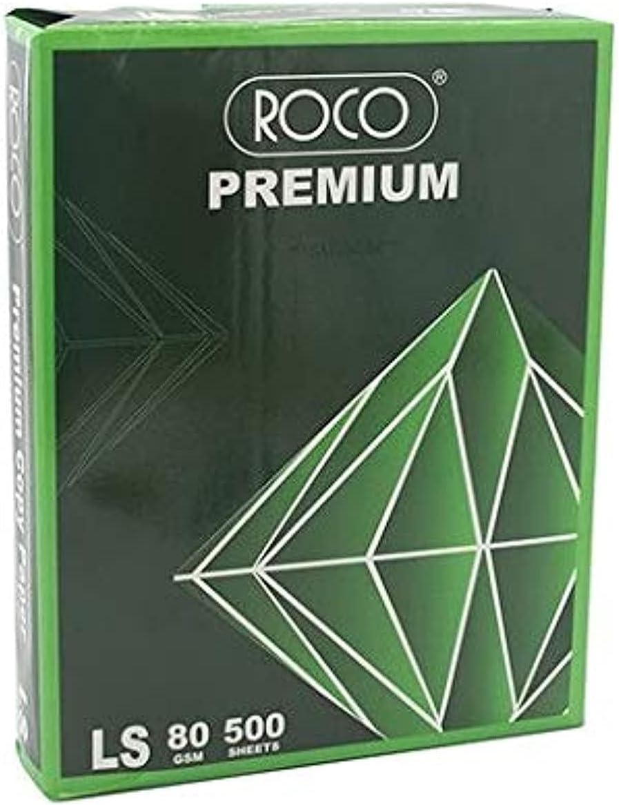 Roco Premium Plain Letter Copy Paper, 500 Sheets, White : Buy Online at ...