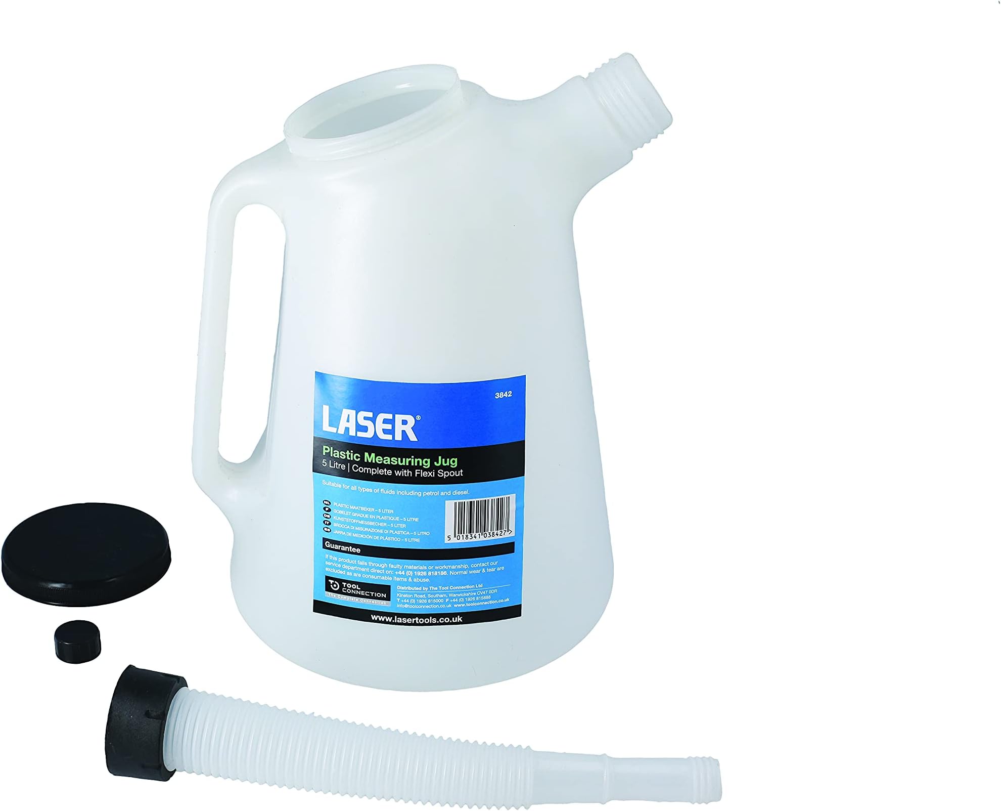 Laser 3842 Measuring Jug,White, 5 Litre : Amazon.co.uk: Automotive