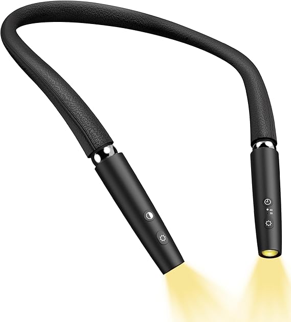 NIVAVA LED Neck Reading Light, Book Light for Reading in Bed, Bendable ...