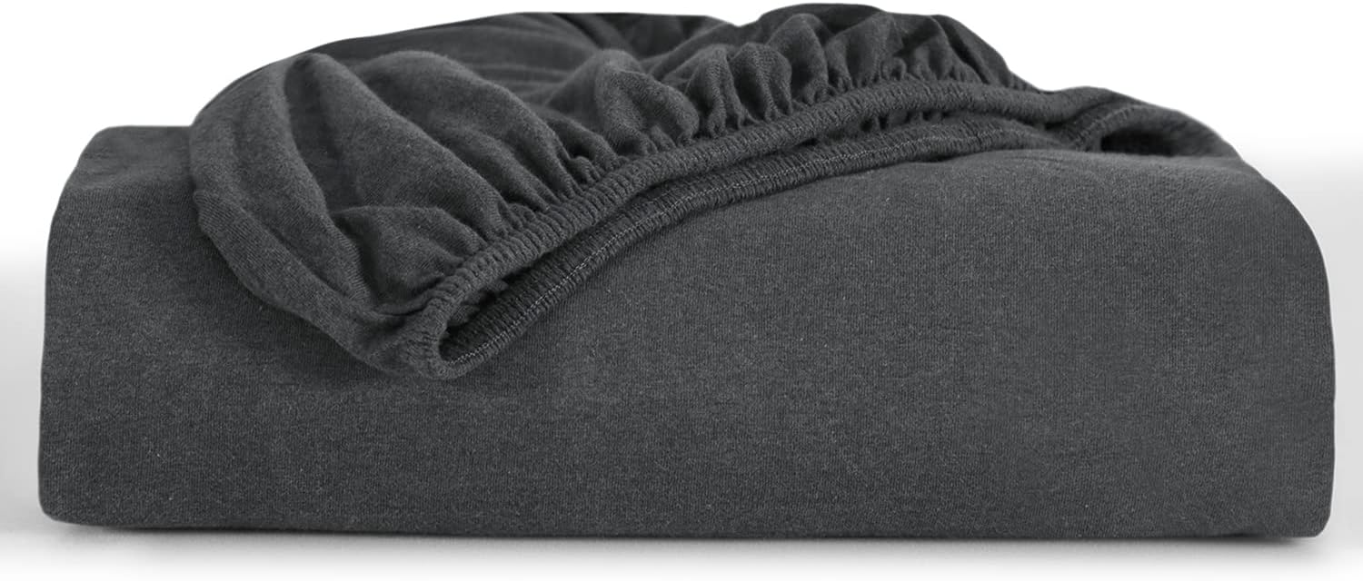 Amazon.com: BLC Queen Size Jersey Fitted Sheet Only, Premium Cotton ...