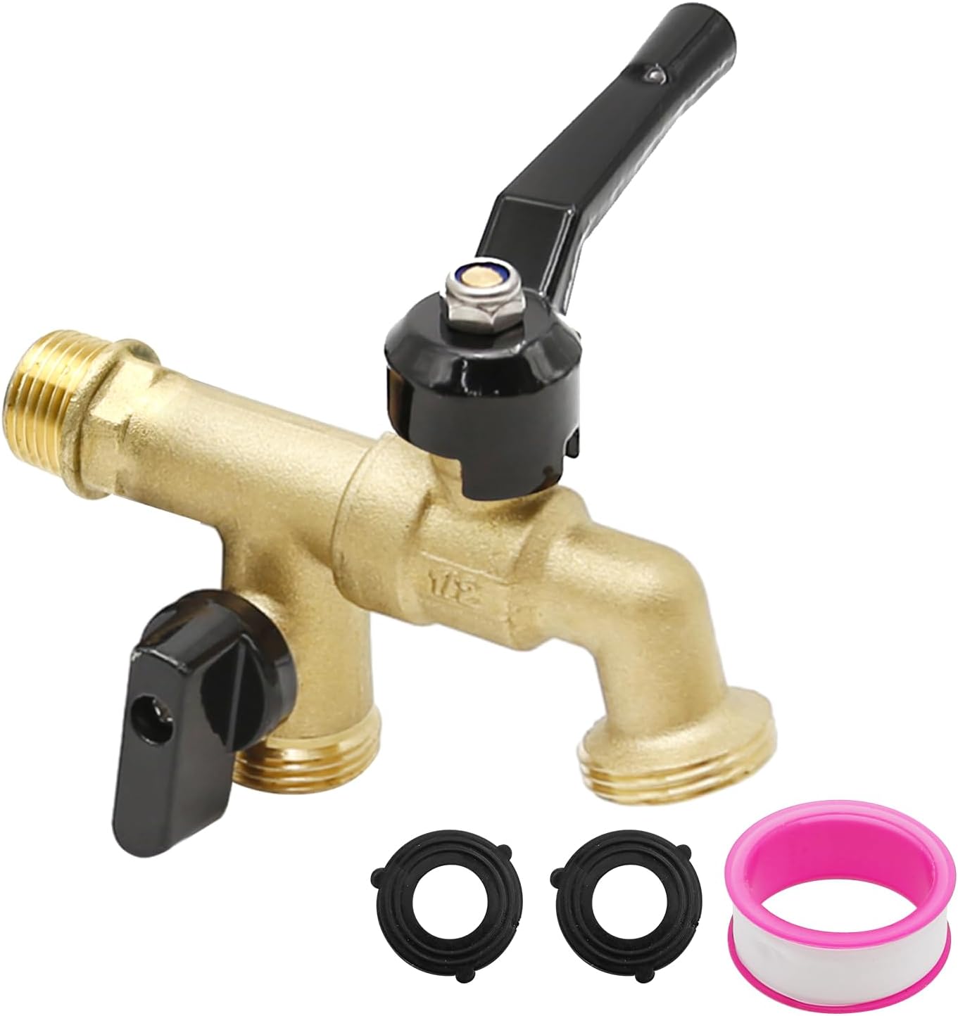 Amazon.com: Vkinman 3/4 Inch Outdoor Frost-Resistant Double Taps Water ...