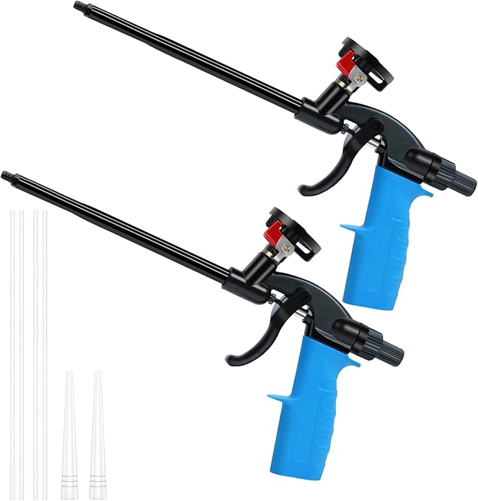 Foam Gun,2 Pack Adjustment Expanding Spray Foam Gun with Switch Needn't ...