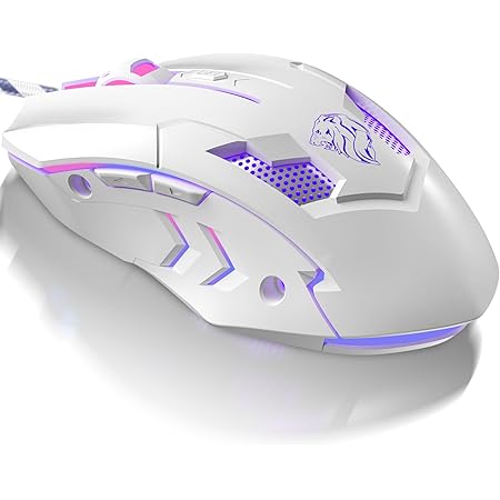 Amazon.com: FELICON Lightweight Gaming Mouse Wired Honeycomb Hollow RGB ...