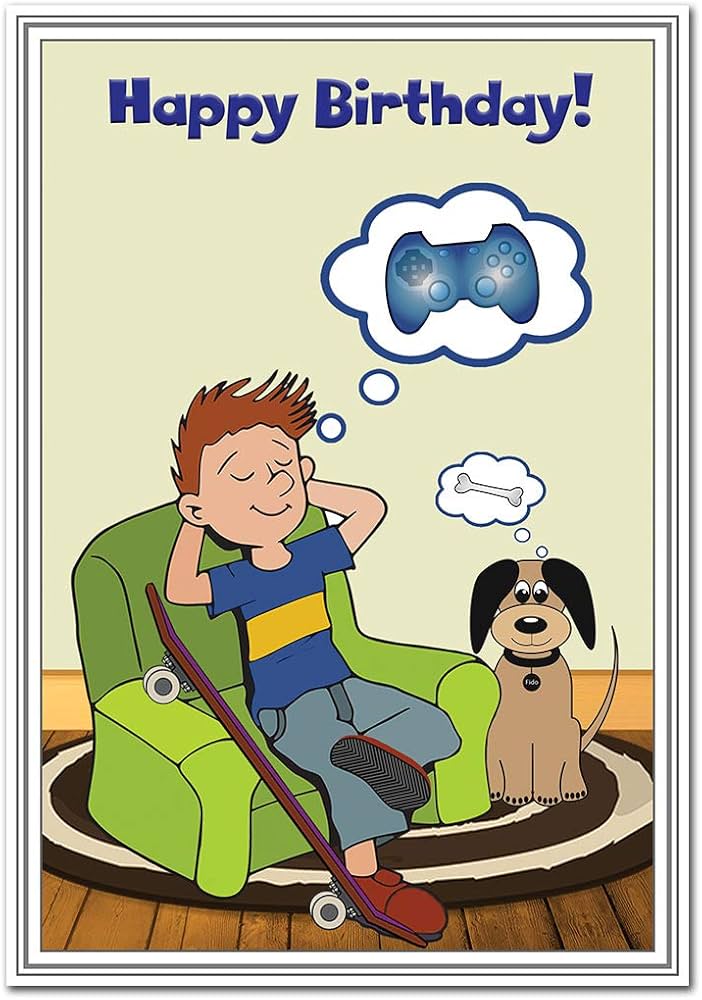 Happy Birthday Funny Boy Happy Birthday Air Fryer Card – Scribbler