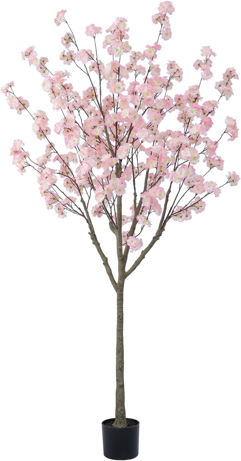 Amazon.com: Nafresh Tall Artificial Cherry Blossom Tree 6Ft(72 ...