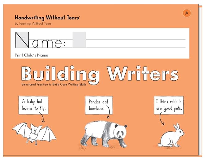 Amazon.com: Learning Without Tears Building Writers Student Edition, Age 5+, Kindergarten+ ...