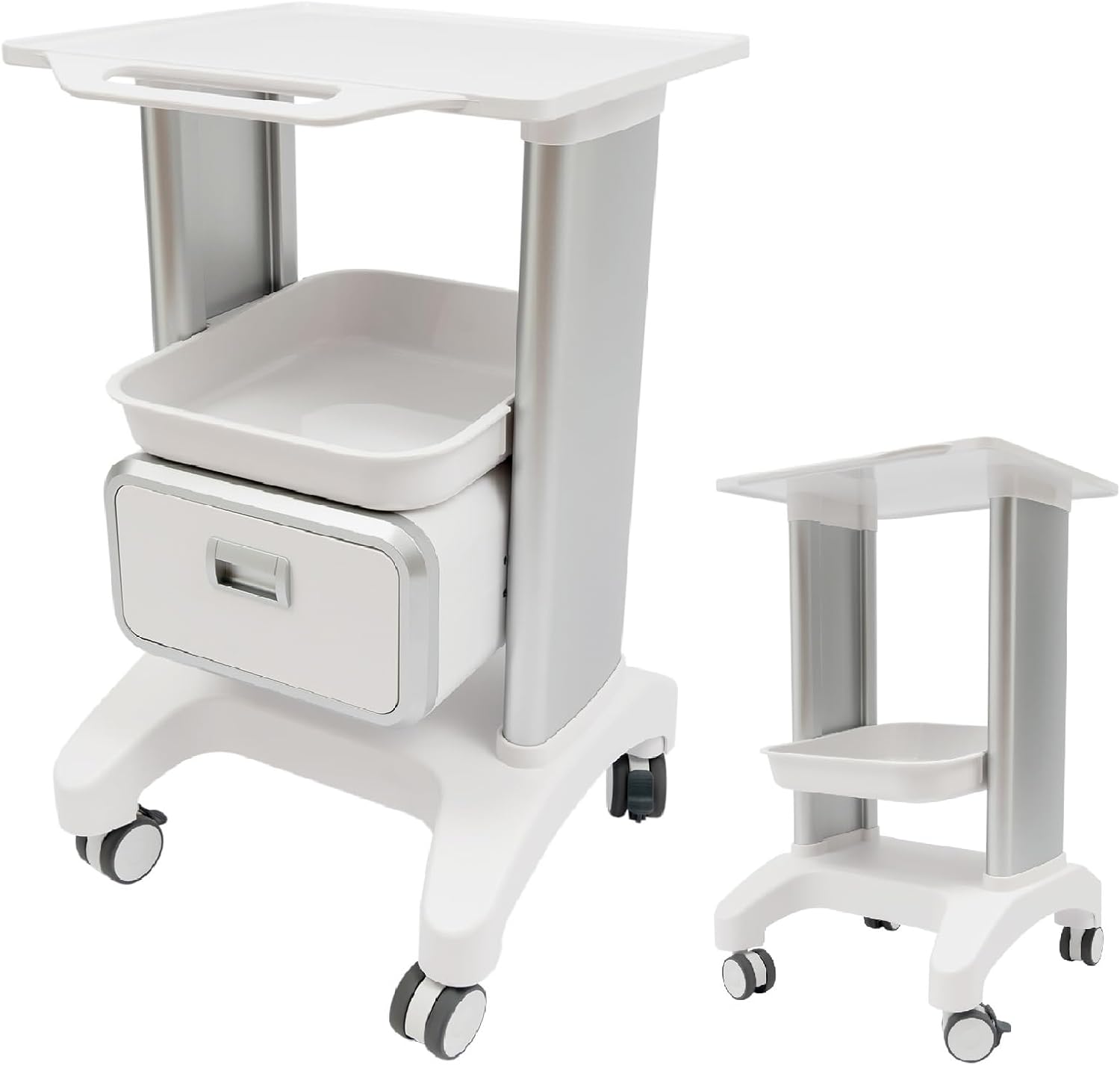 Amazon.com: Medical Trolley Cart with Removable Drawer, Mobile ...