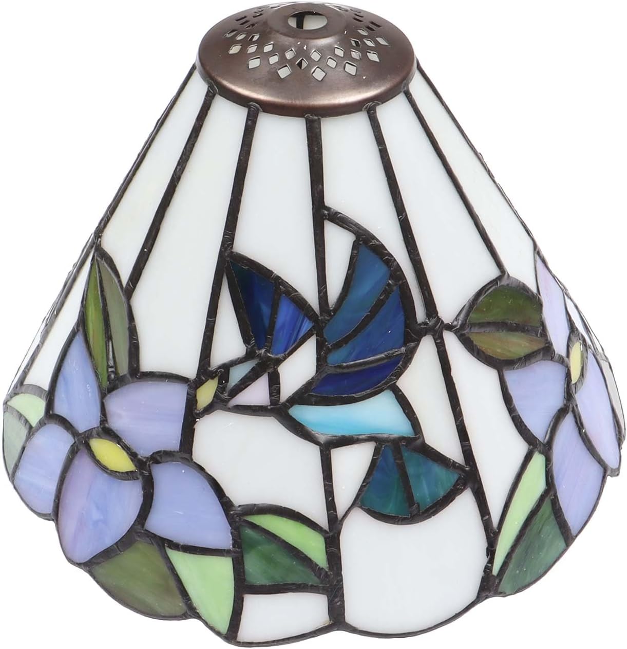 Premium Tiffany Lamp Shade Only, Stained Glass Lamp shades, Flower and ...
