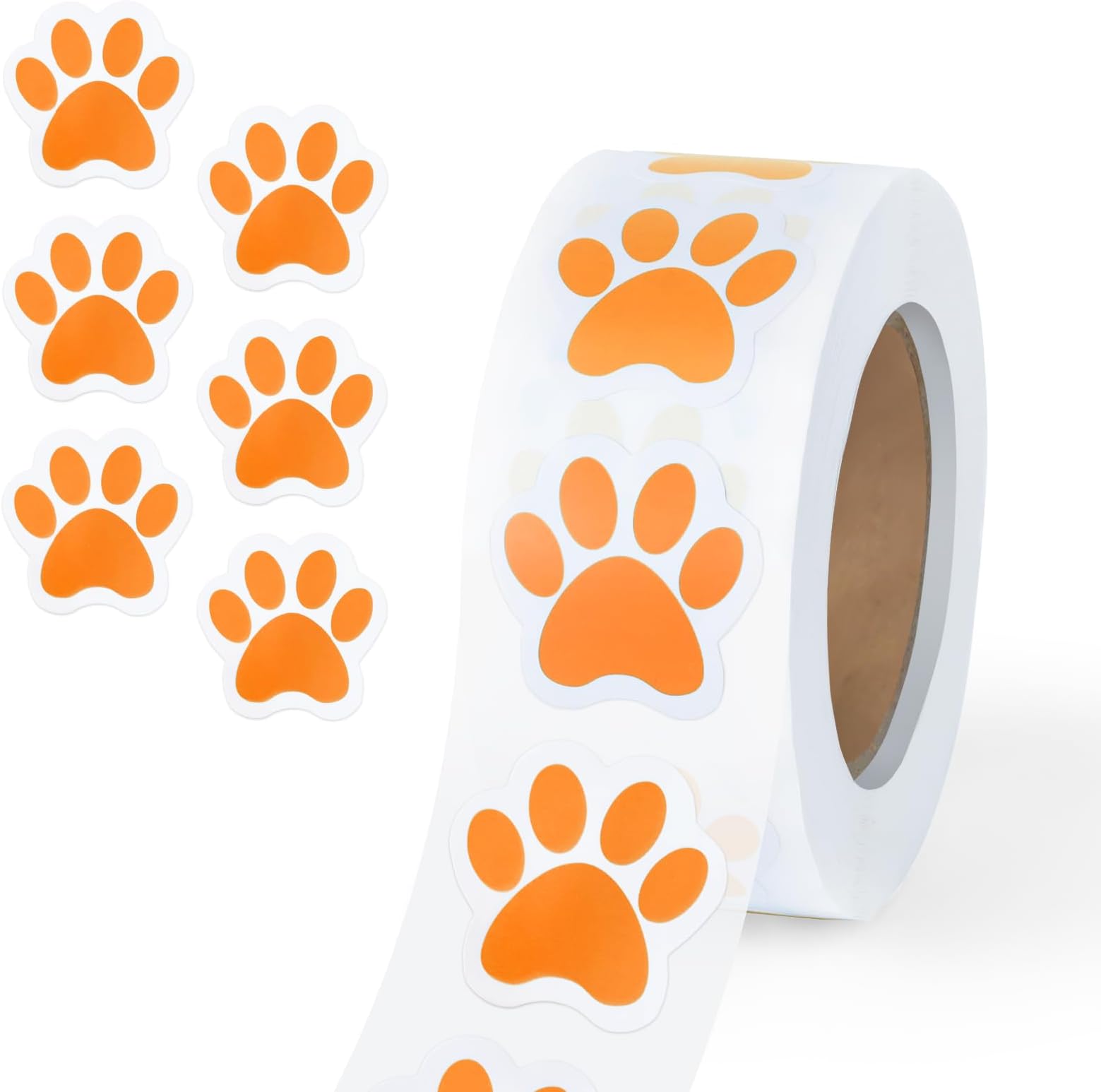 Amazon.com : 500 Pcs Paw Print Sticker, 1" Dog Cat Paw Sticker Small ...