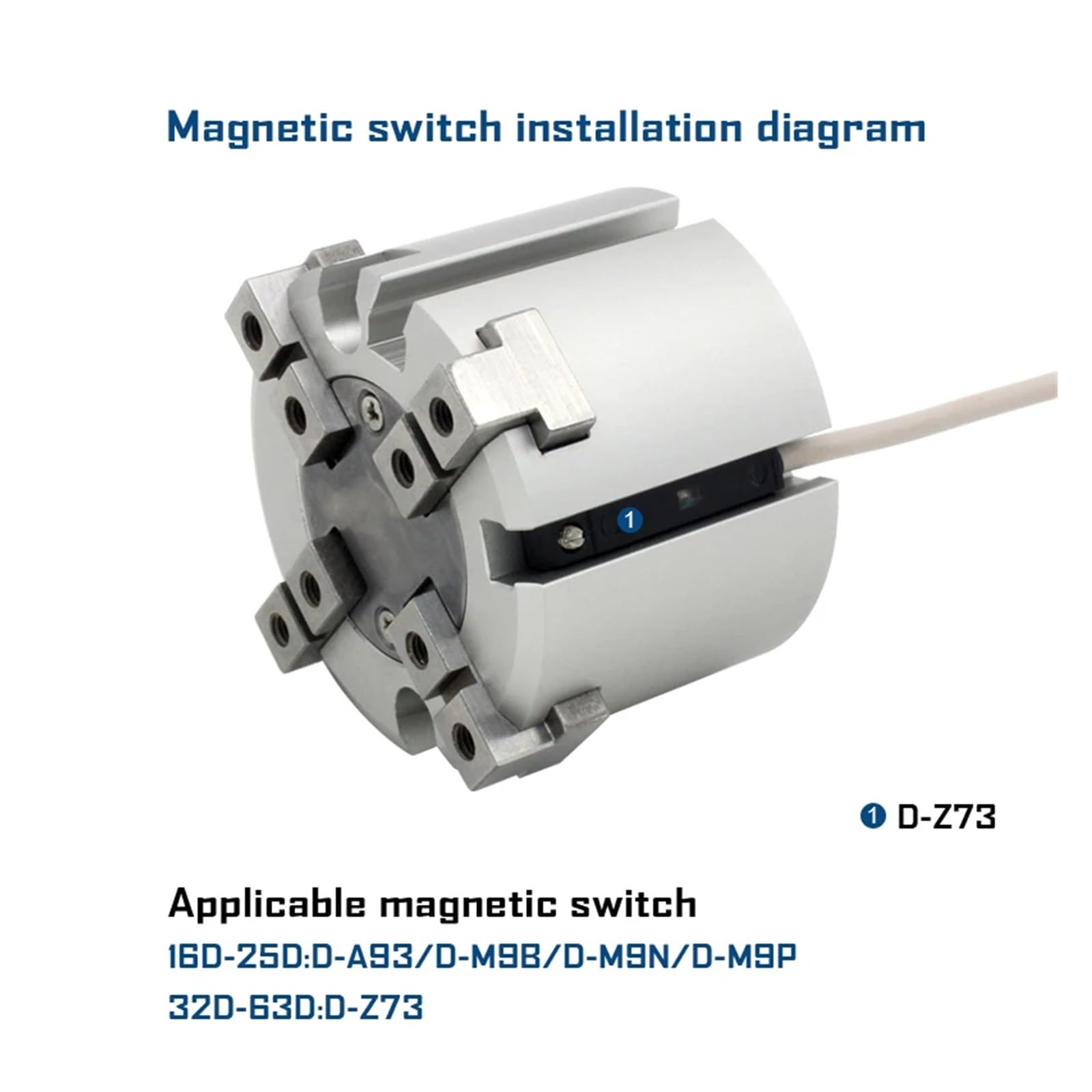 Parallel Air Gripper MHS4 - 4-Finger Double-Acting Rotary Cylinder ...