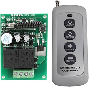 Amazon.com : DC 12V Motor Control Kit (Motor + Remote Control + Housing ...