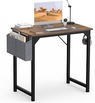 Amazon.com: SMUG Computer Desk 32 Inch Home Office Writing Wood Storage ...