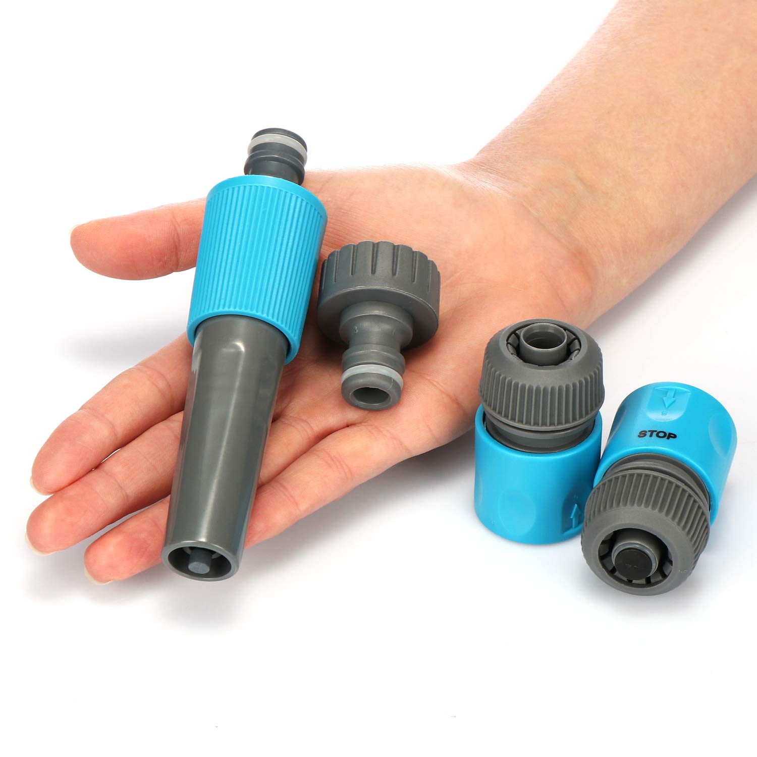 com-four 4-piece Garden hose set – 20m water hose with accessories ...