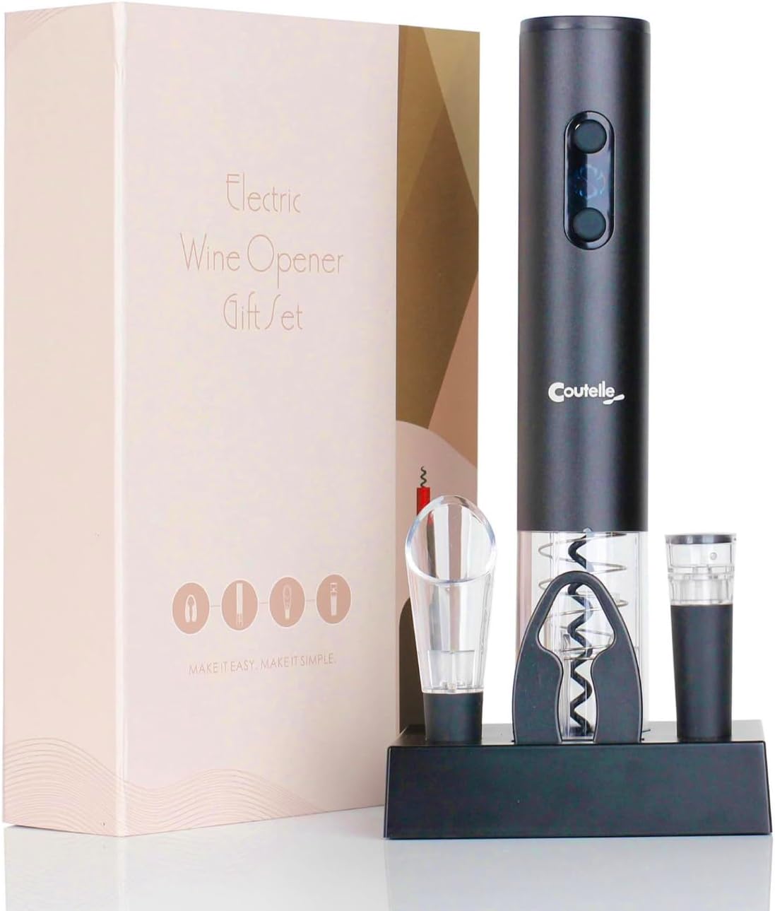 Amazon.com: Electric Wine Opener Set with Led Light & Stand,Wine Gift ...