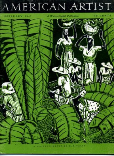 American Artist February 1947 C.B. Falls Cover (A Haitian Motif ...
