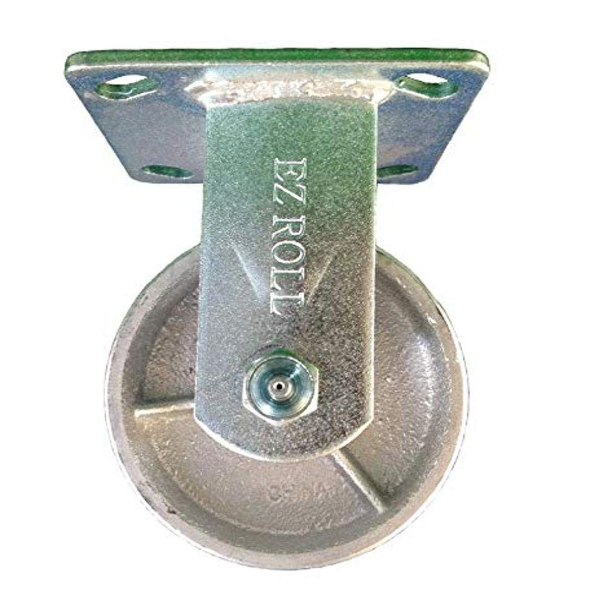 EZ ROLL EZ-0520-ST-R 5" Diameter Rigid Caster Steel Wheel, 5"x2 ...
