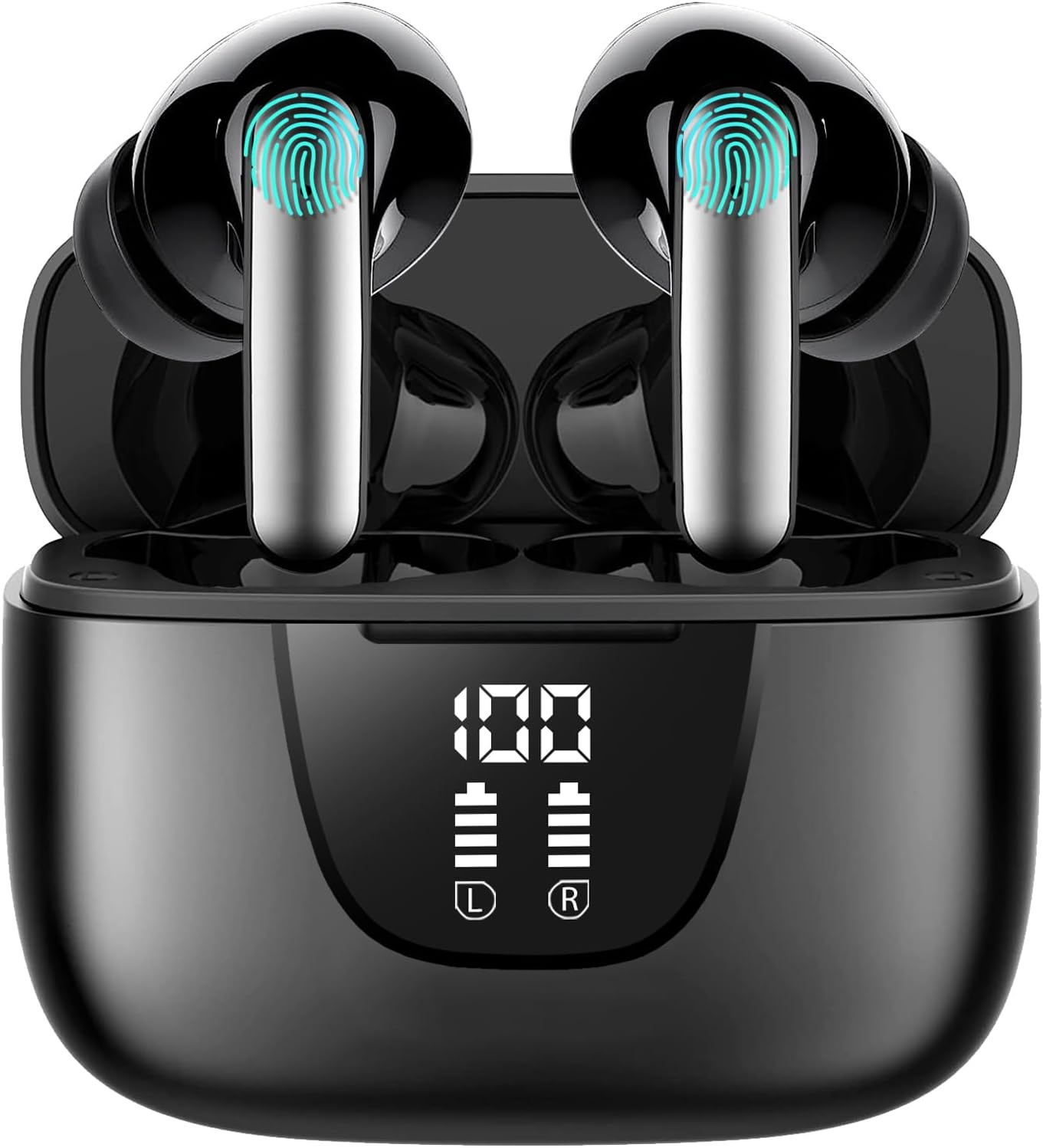 Amazon.com: WeSC True Wireless Headphones, Bluetooth Earphones with LED ...