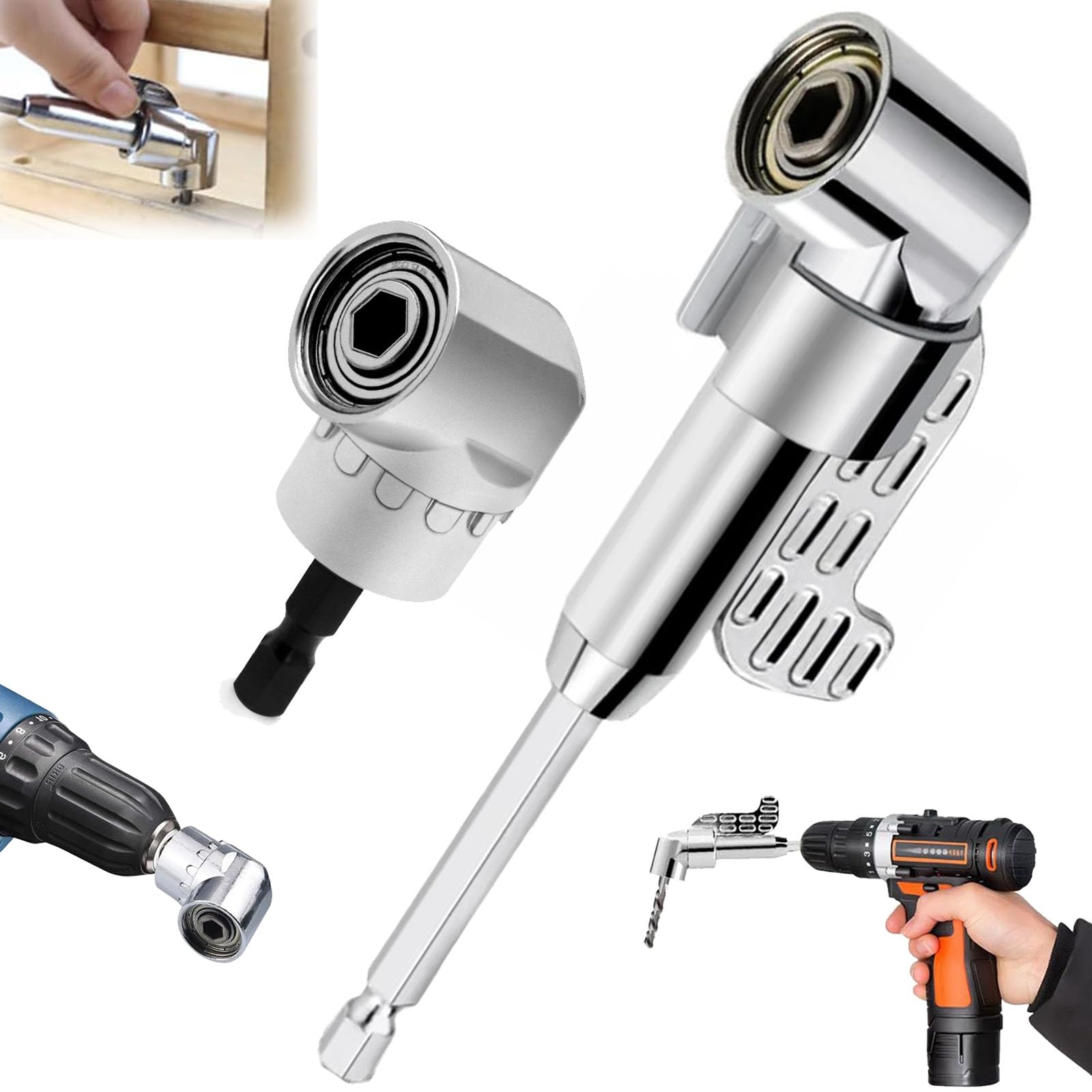 90 Drill Bit Adapter Right Angle Drill Attachment - 90 Degree Drill ...