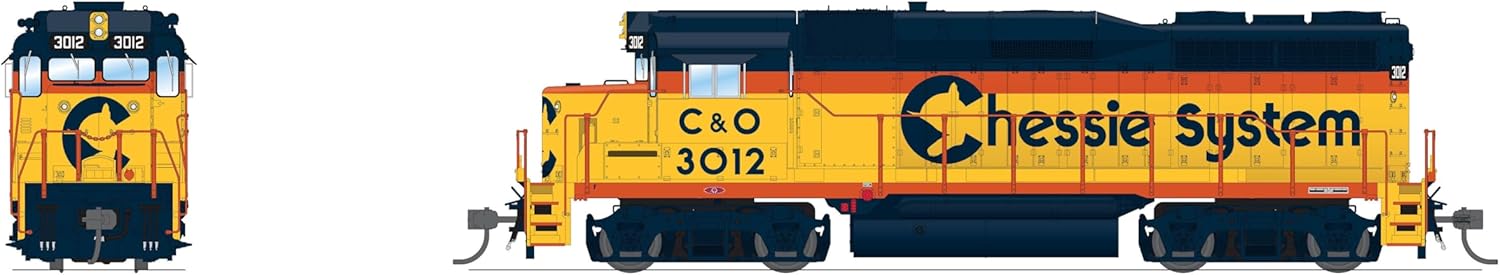 Amazon.com: Broadway Limited 7566 EMD GP30, C&O 3007, Chessie System ...