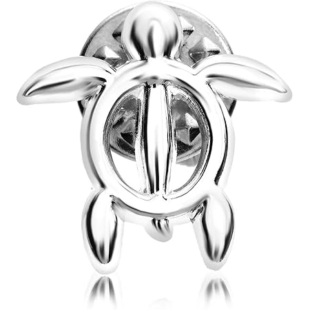 Amazon | Don Flyee ハワイ ホヌ ウミガメ 海の守り神 ピンバッジ ピンズ バタフライクラッチ 合金製 C0036 | バッジ | おもちゃ