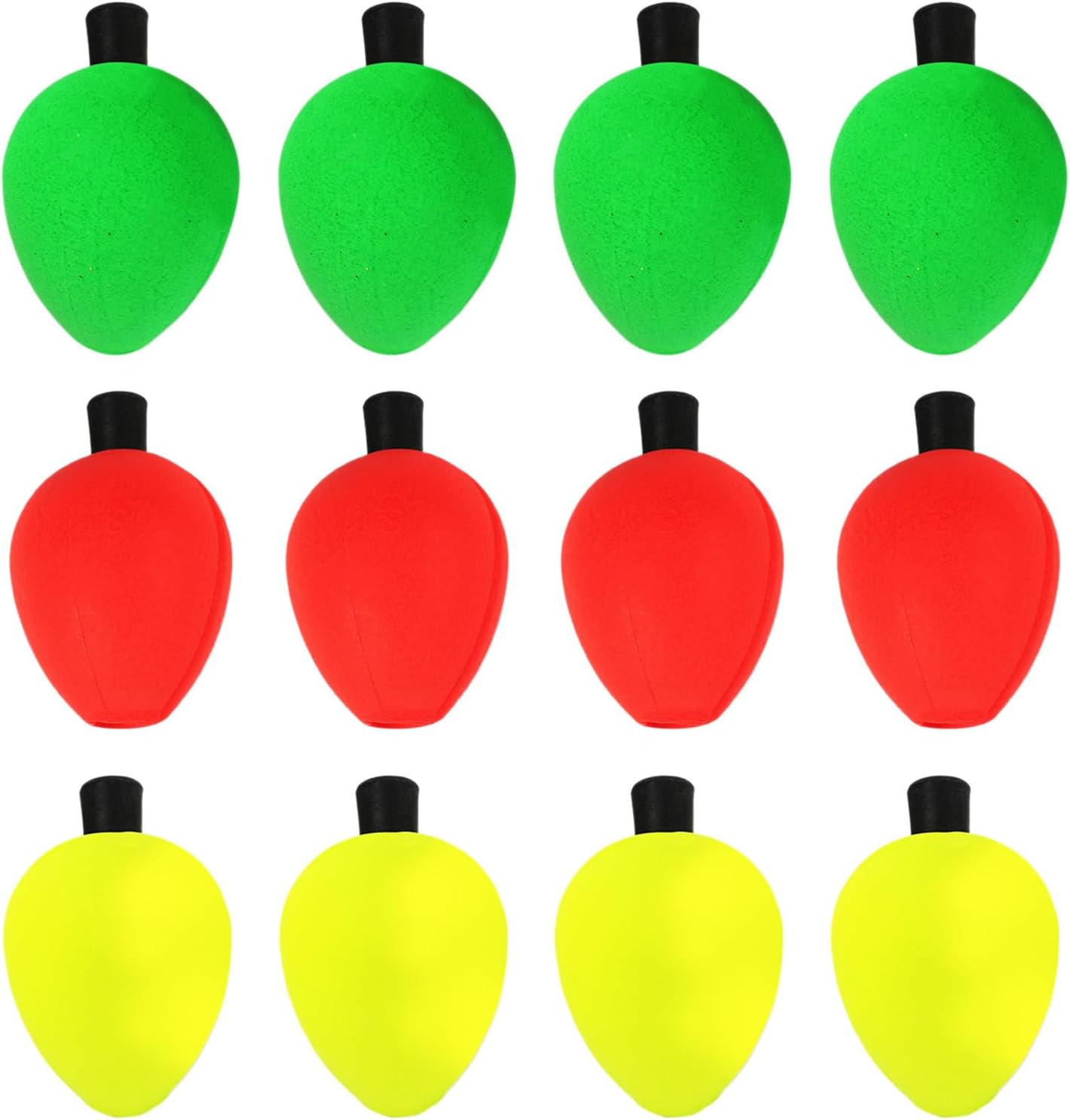 Amazon.com : Xinsheinelry 12pcs Fishing Floating Bobber Indicators Foam ...