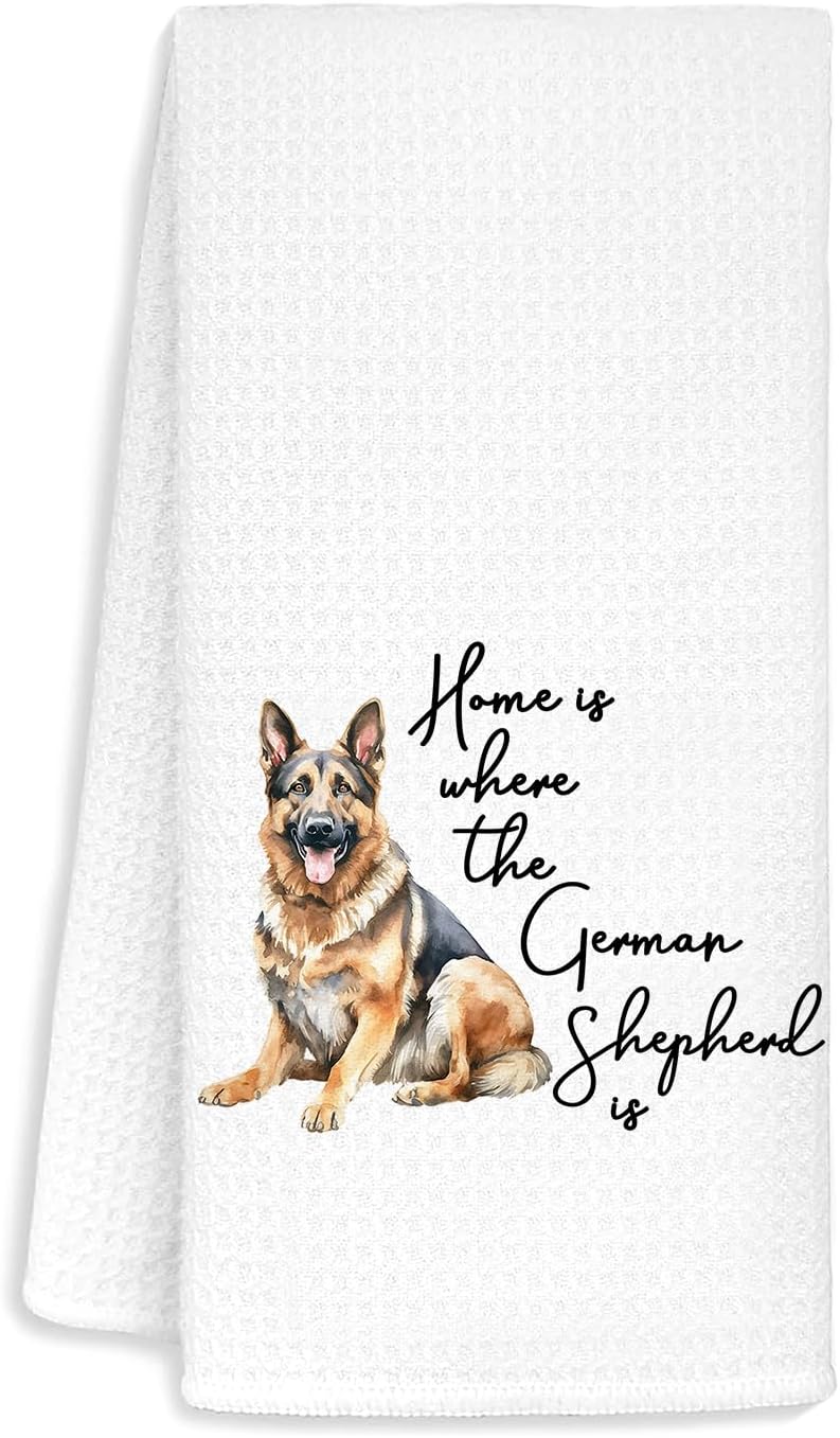 Amazon.com: Jvpke German Shepherd Gifts,German Shepherd Kitchen Towels ...
