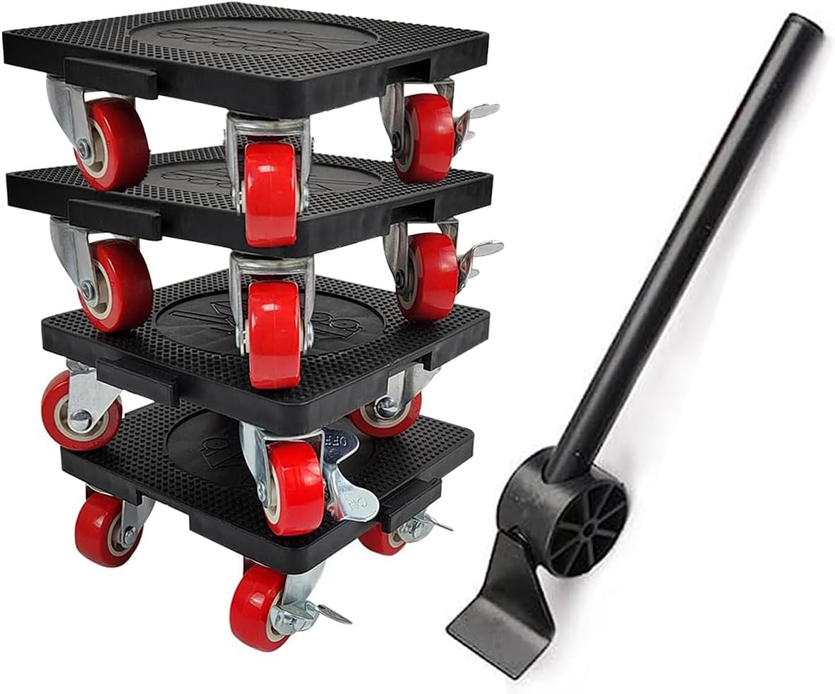 Kit de roulettes pour Meubles Charge Lourde, Charge de 400 kg, Kit ...