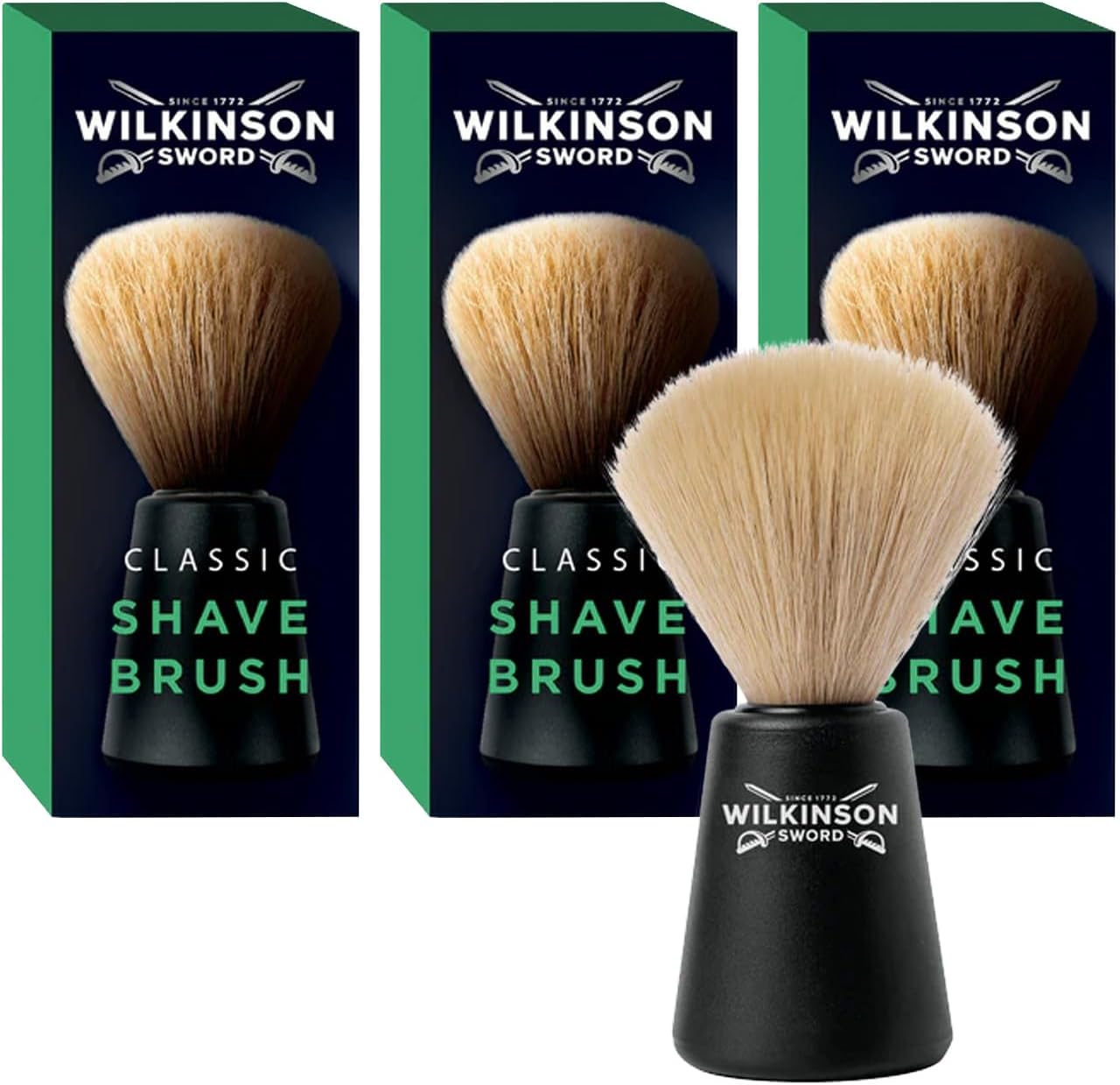 Wilkinson Sword Shaving Brush EU24 X3 : Amazon.co.uk: Health & Personal ...