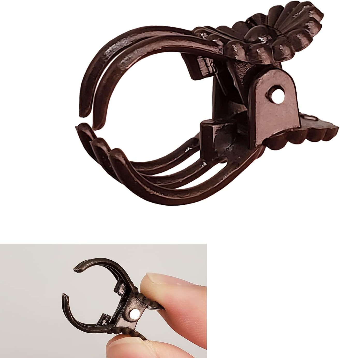 Amazon.com : Pengxiaomei 100 Pack Orchid Clips, Dark Green Plant Clips ...