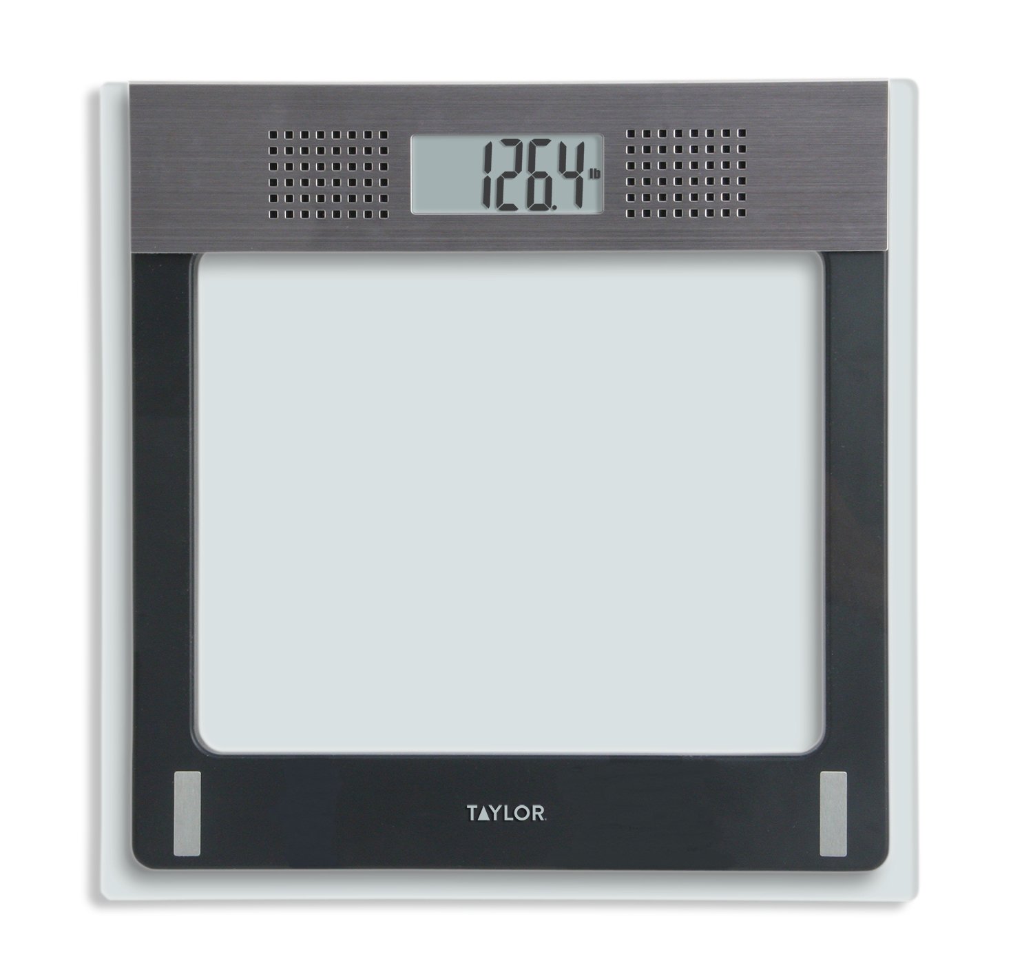 Taylor Electronic Glass Talking Bathroom Scale, 440 Lb. Capacity ...