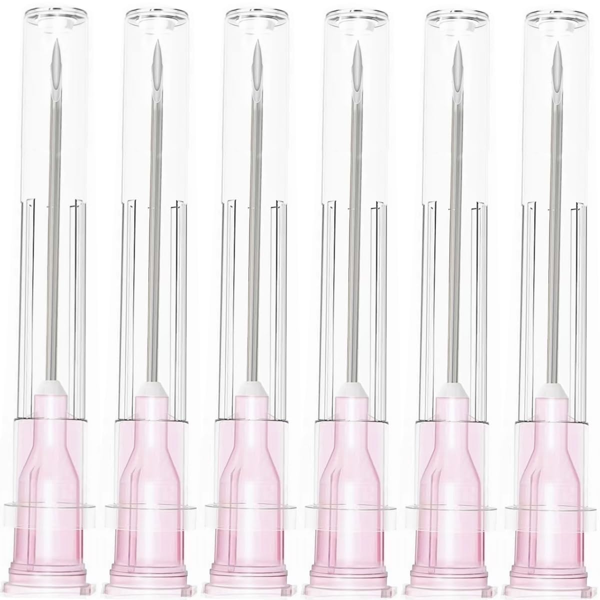 100-Pack 1-1/2 Inch 18Ga Luer Lock Needle with Cap Science Lab Supplies ...