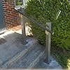 Mounting Post for Promenaid Handrail System, Aluminum, Charcoal Grey, 3 ...