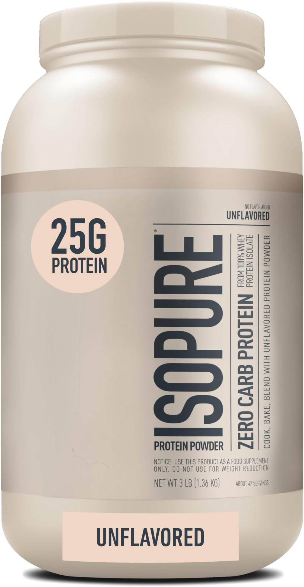 Amazon.com: Isopure Zero Carb 100% Pure Whey Isolate Protein Powder ...