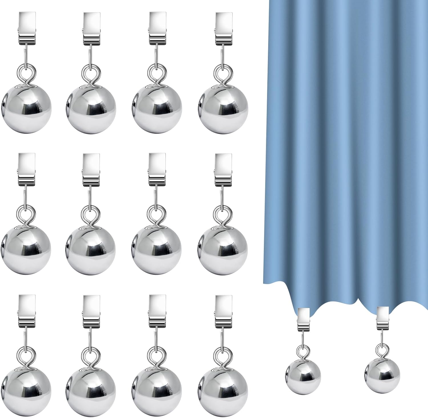 Amazon.com: tchrules 15 Pack Curtain Weights for Drapes & Sheers, 3.3oz ...