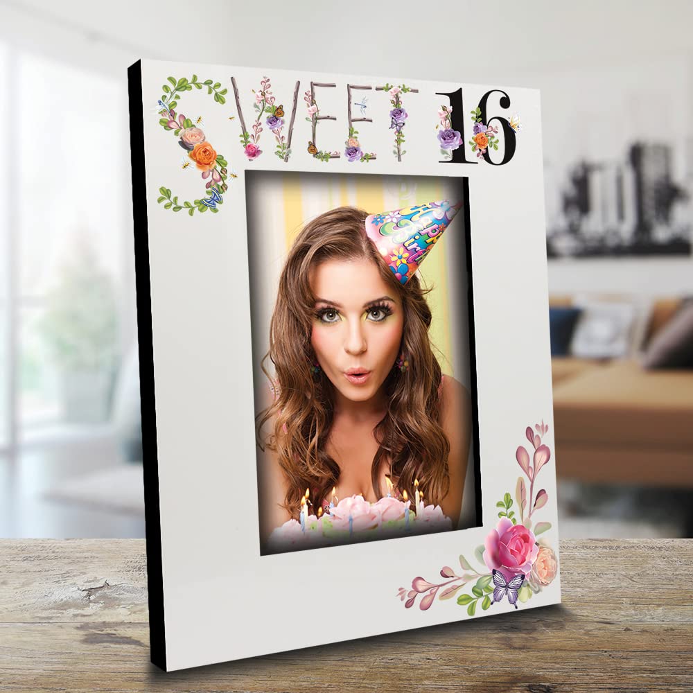 Sweet Sixteen Frame Birthday BY013 HAPPY SWEET 16 BIRTHDAY FRAME