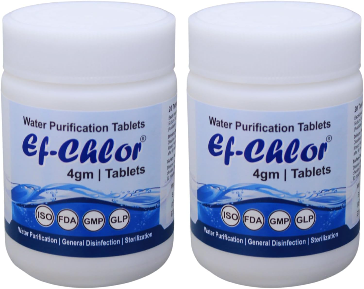 Ef-Chlor 4gm Overhead & Underground Tank Water Purification Tablets ...