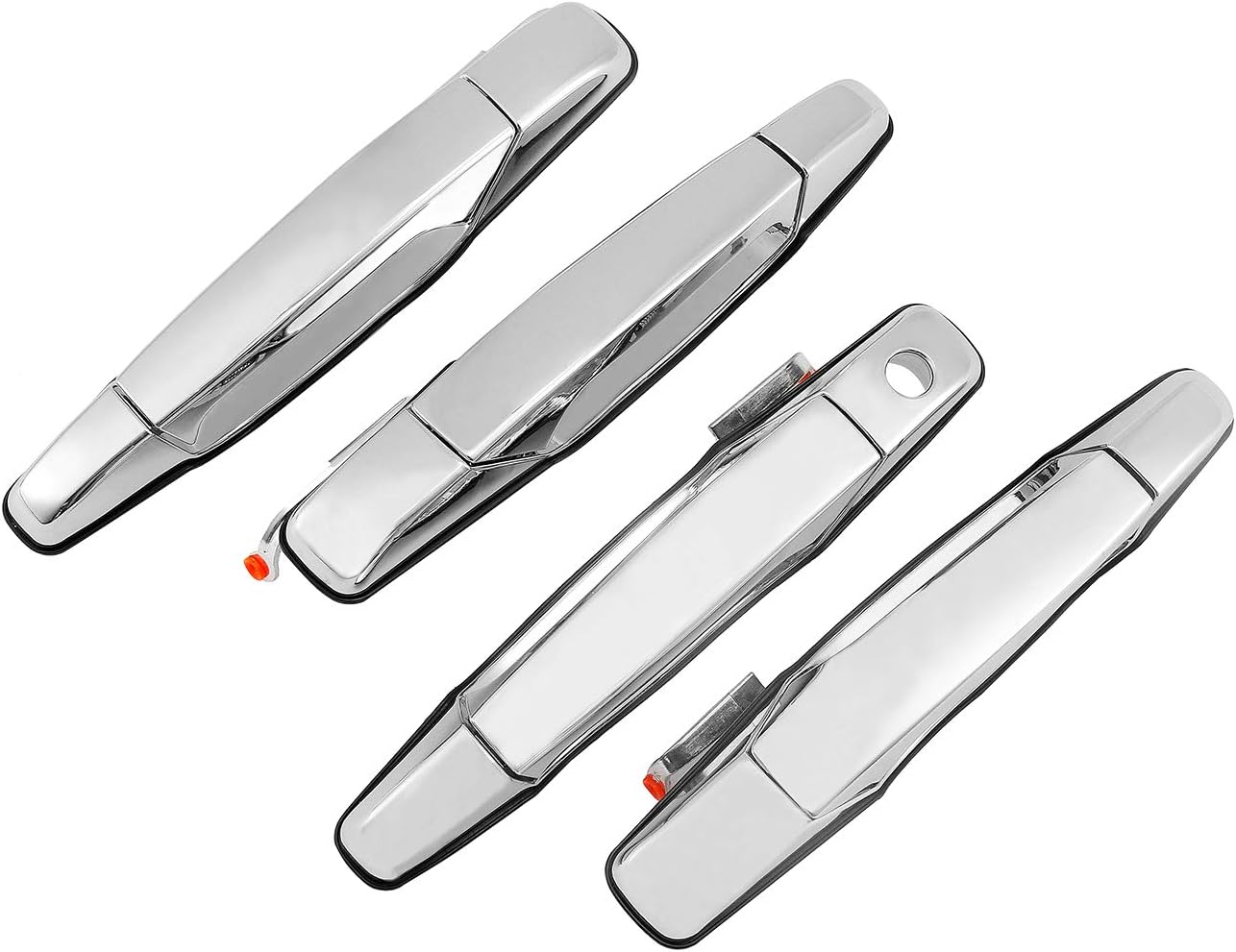 Amazon.com: 4Pcs Exterior Chrome Door Handle Front Rear Driver ...