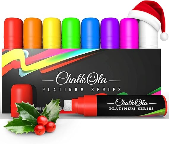 Window Pens - 15mm Jumbo - 3 in 1 Nib with 28g Ink - Pack of 8 neon ...