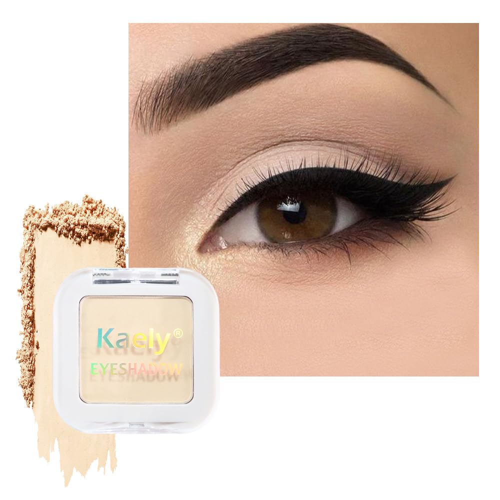 Amazon.com : Kaely Pressed Single Eyeshadow Makeup, French Vanilla ...