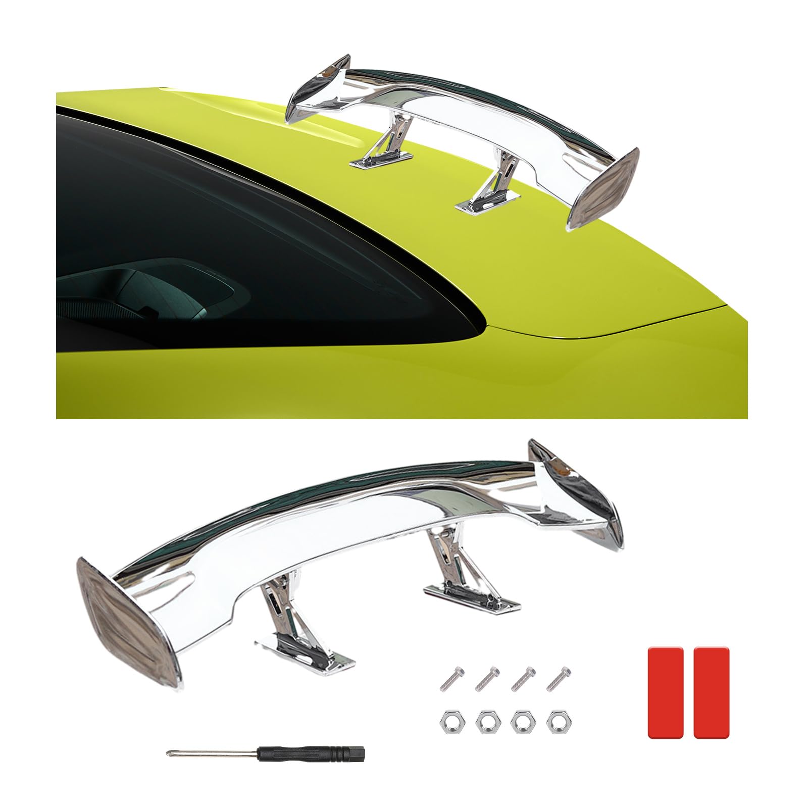 Snapklik.com : Augeny Car Mini Spoiler Wing, 9.8 Inch Carbon Fiber Car ...