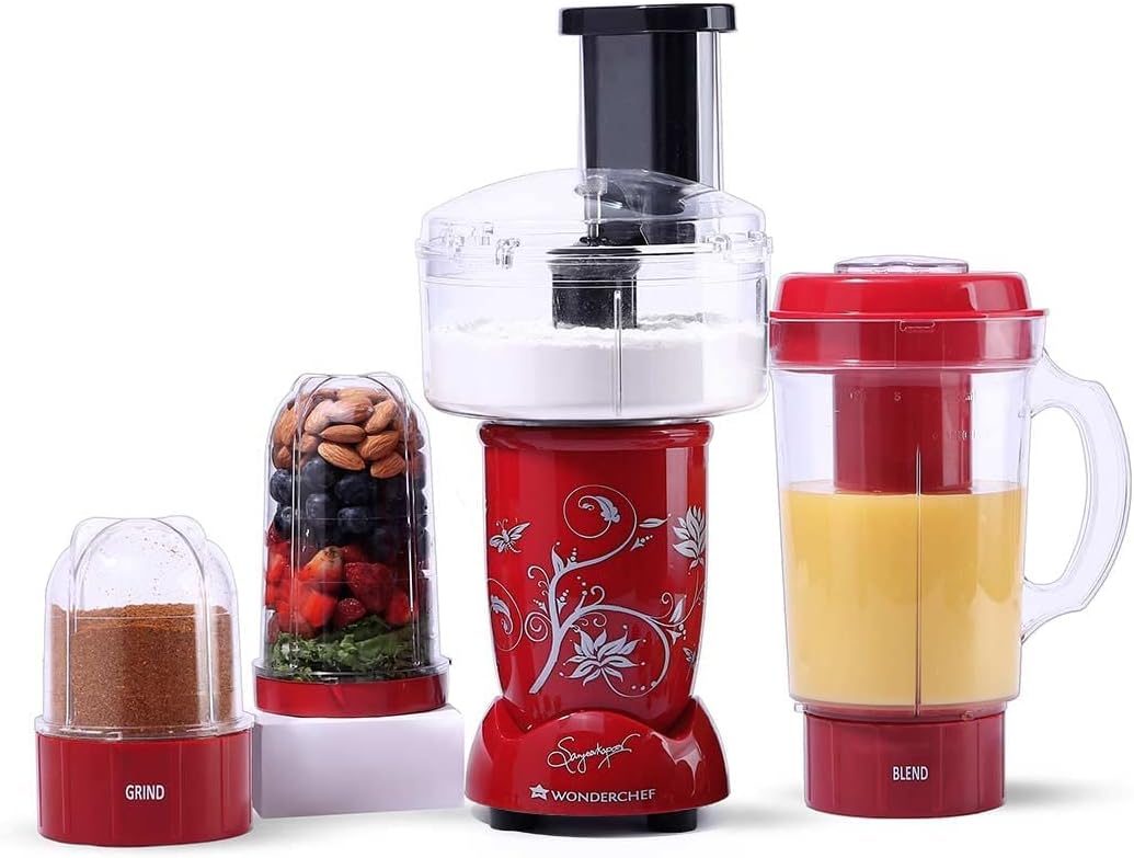 Amazon.com: Wonderchef Nutri-blend Compact Food Processor with Atta ...