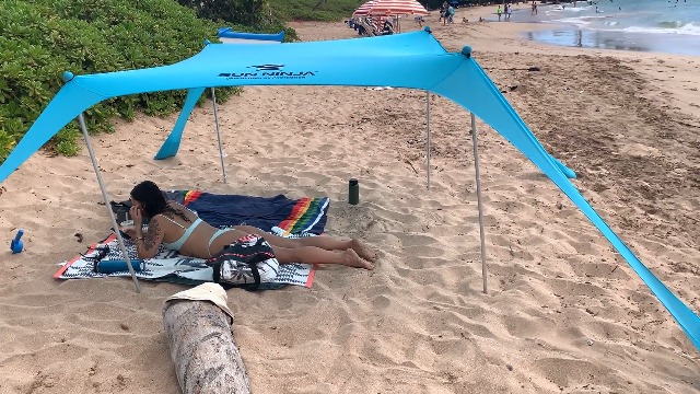 Watch HONEST review of SUN NINJA Beach Tent Sun Shelter on Amazon Live