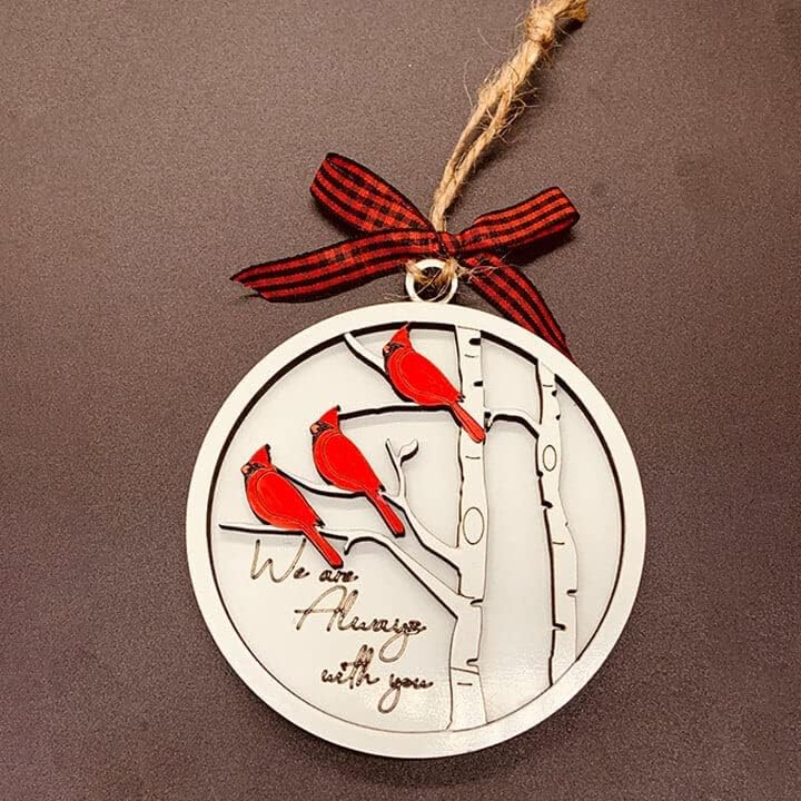 Amazon.com: Handmade Memorial Ornament with Cardinals- We are Always ...