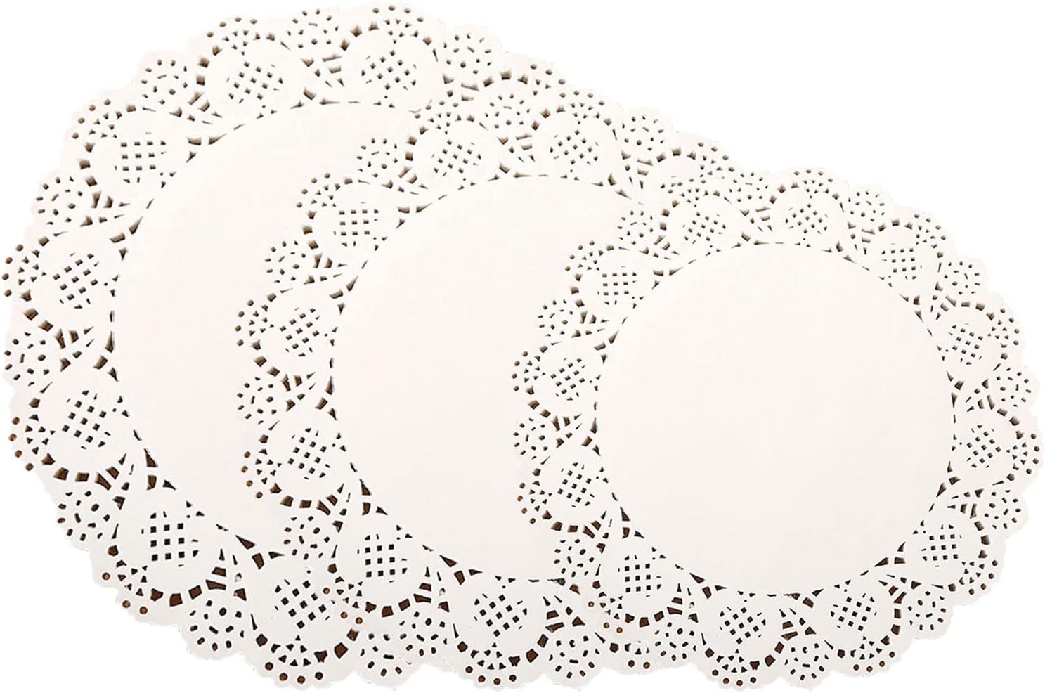 Amazon.com: Paper Doilies Assorted Sizes - White Round Lace Paper ...